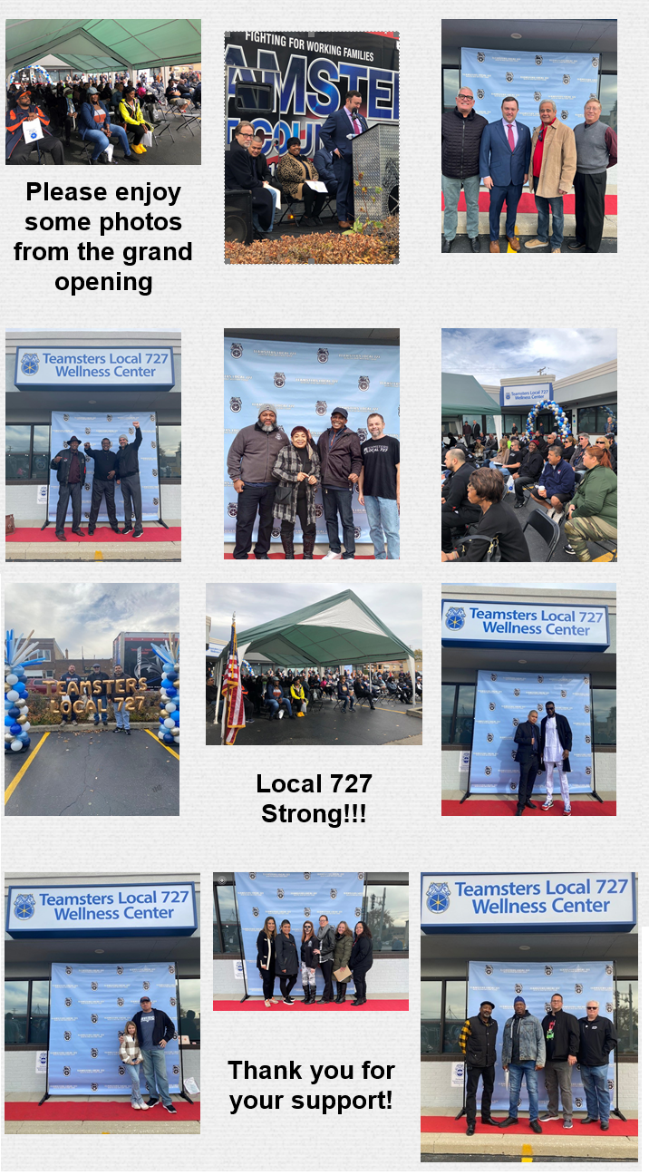 Local 727 Celebrates Opening of Teamsters Local 727 Wellness Center ...